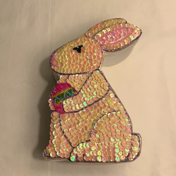 Vintage | Holiday | Vintage 8s90s Sequined Easter Bunny Box By Css ...